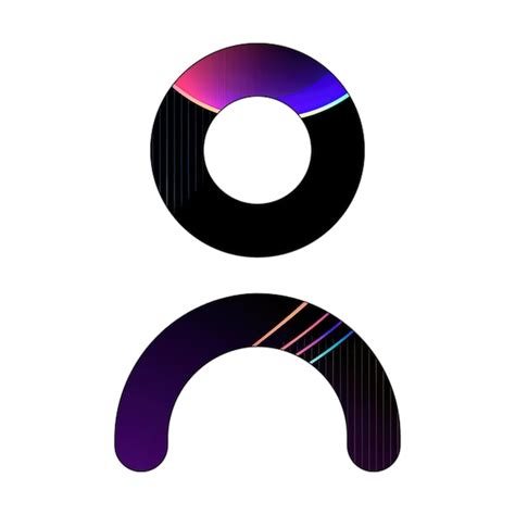 Premium Photo User Icon Purple Black Gradient Texture