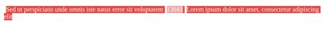 javascript including text with padding in the selection block stack