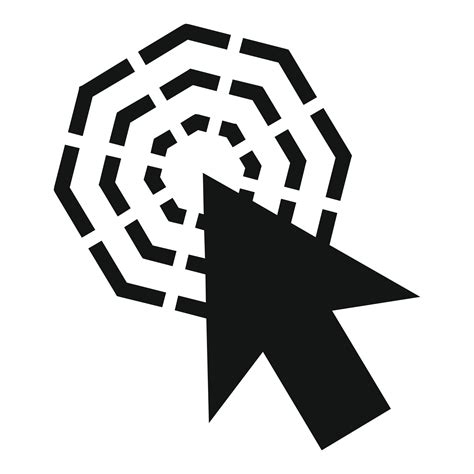Arrow Cursor Click Icon Simple Black Style Vector Art At Vecteezy