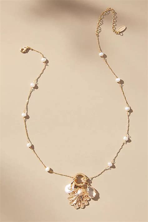Coastal Charm Beaded Necklace Anthropologie