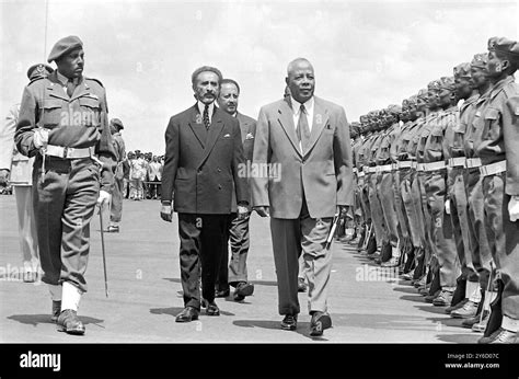 Premier Ibrahim Abboud With Haile Selassie In Addis Ababa Ethiopia