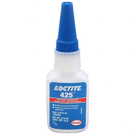 Loctite 425 Blue Plastic Threadlocker 2vzd1135461 Grainger