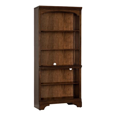 Loon Peak® 78 Inch 5 Shelf Bookcase Burnished Oak Wayfair