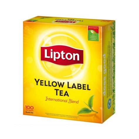 Lipton Yellow Label Tea 100 Bags Pure Water