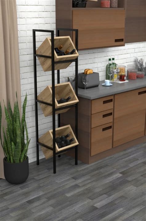 ᐉ Стеллаж для винных бутылок Ecoloft Лофт Винарио Dsp 1138 Коричневый 23505998 • Купить в