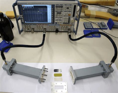 1 setup to measure the s parameters of material samples inside a