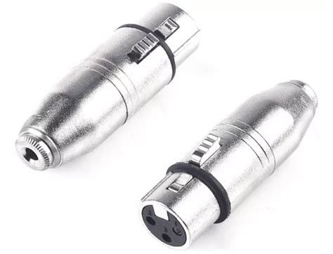 2 Conector Jack Hembra 3 5 Mm Estereo A Jack Hembra Canon Meses Sin