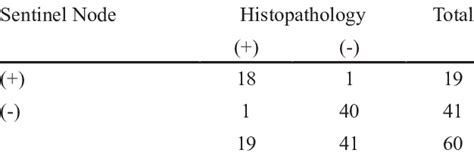 Sentinel Lymph Node Characteristics In Patients With Metastasis Download Scientific Diagram