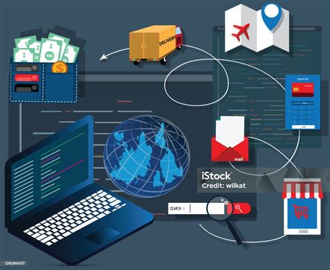 컴퓨터 프로그래밍 개념의 평면 디자인 프로그래밍의 장점은 온라인 Businness에 사용할 수 있습니다 벡터 개념에 대한 스톡