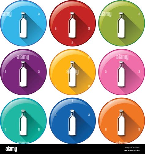 Rounded Bottles Stock Vector Images Alamy