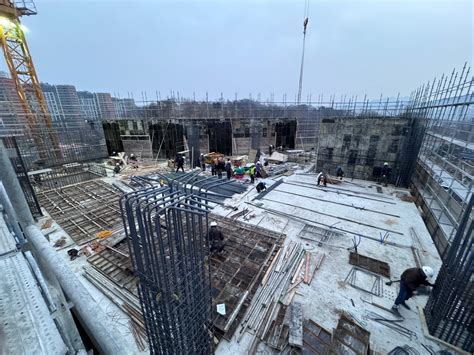 2024 02 03 아침조회 체조 5층 골조작업 지하층조적작업 Ncmn