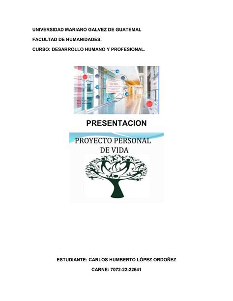 Proyecto De Vida Personal By Carlos Humberto Lopez OrdoÑez Issuu