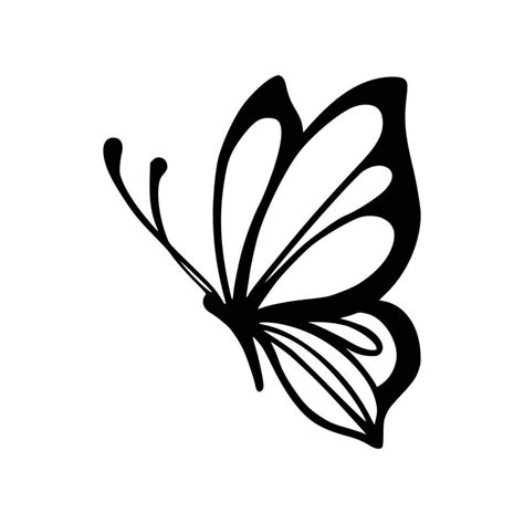 Butterfly Line Art Simple Minimal Butterfly Line Tattoo Icon Logotype 462 In 2025 Butterfly