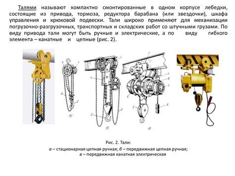 Грузоподъемные машины, их классификация, основные параметры и режимы ...