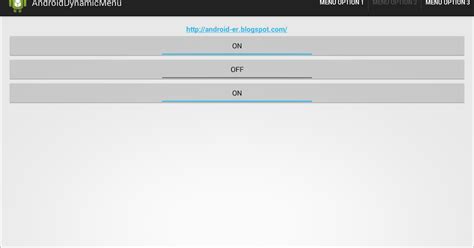 Android Er Enabledisable Menu Item Dynamically