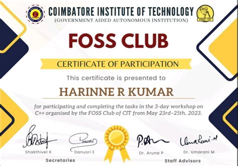 Hello All I Am Glad That I Got To Attend The Workshop Oops For Noobs Harinne R Kumar