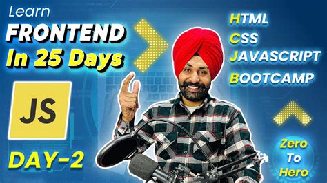 Day Navbar With HTML CSS JavaScript Bootstrap Start FrontEnd Development Using VSCode