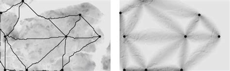 Left Least Cost Path Analysis The Line Indicates The Least Cost Download Scientific