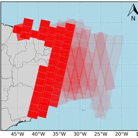 Geographic Spatial Distribution Of 446 Sentinel 1 Scenes Red