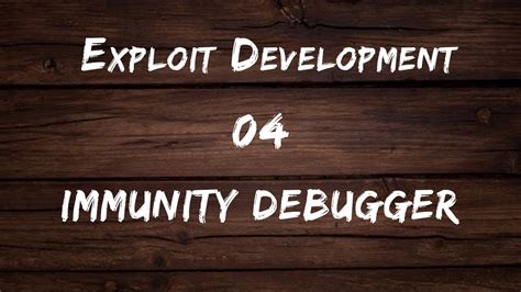 exploit development 04 immunity debugger youtube