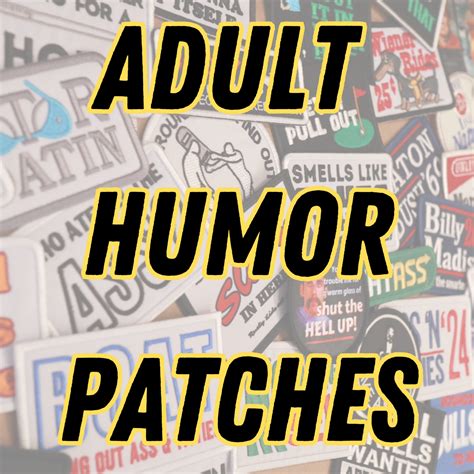 Adult Humor Patches Rusty Lids