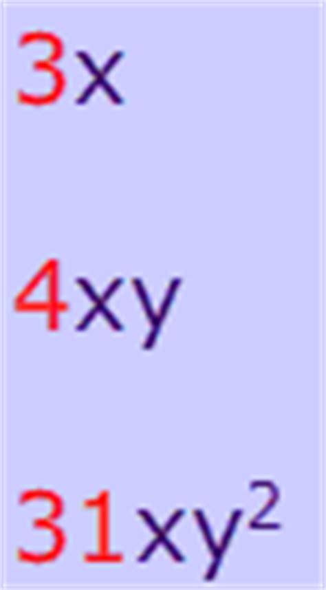 in math the term coefficient refers to the