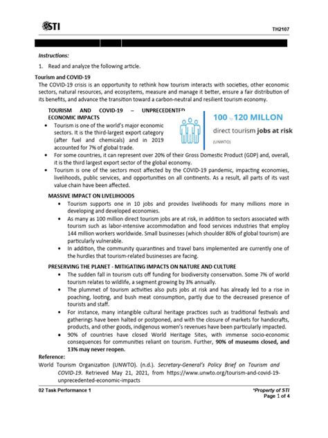 02 Task Performance 1 Hospitality Pdf