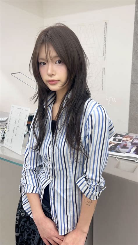 한남동미용실 로어브 유이 허쉬펌 샌드펌 러피펌 외국애기머리색 밀크브라운 으로 뽀용함 상승 🎀🫧 동양인 모발에서 표현 어려운 밀키한 느낌의 브라운이라서 더 사랑받지요