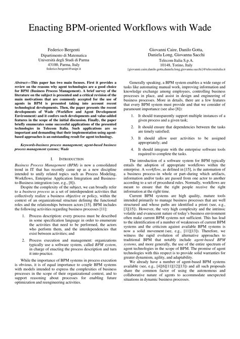 Pdf Enacting Bpm Oriented Workflows With Wade