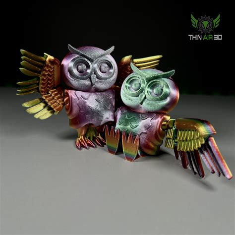 👌 Owlbert The Articulating Fidget Owl・ Stl File For ・cults