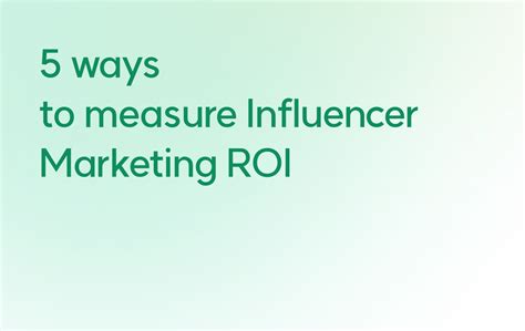 인플루언서 마케팅 효율을 측정하는 5가지 방법 피처링