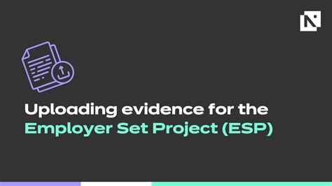 When Uploading Your Evidence For The T Level Esp Please Refer To Our