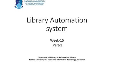 Library Automation System Pptx