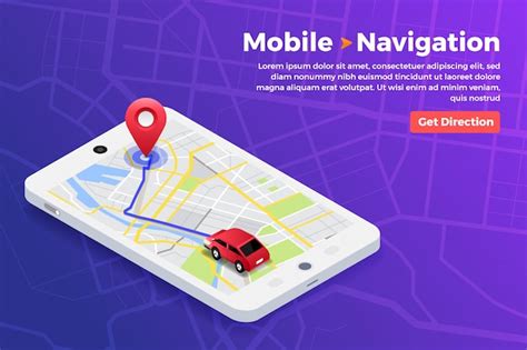 Premium Vector Location Navigator Concept