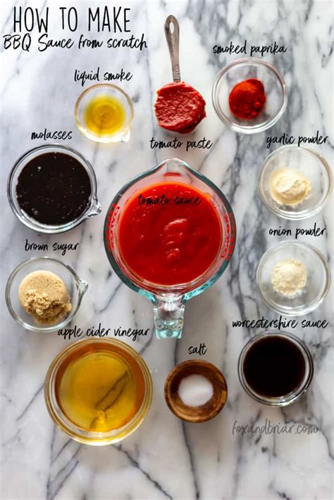 Easy Homemade Bbq Sauce Recipe Fox And Briar