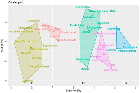 Cluster Graph Produced According To The Disease Intensity Of 36