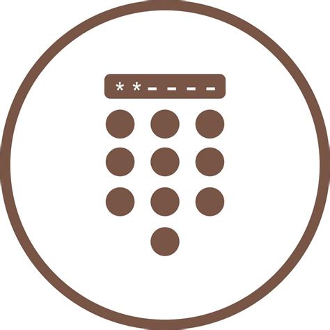 Passcode Lock Vector Icon 17129214 Vector Art At Vecteezy