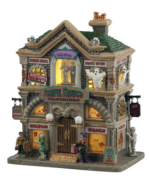 Lemax Spooky Town Fearful Fashions Clothiers Halloween Deko Horror