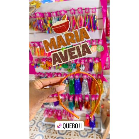 Tiara De Carnaval Maria Mucilon Ou Maria Aveia Arco Shopee Brasil