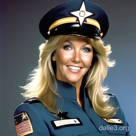 Heather Locklear In Earths Star Forces Uniform Scifi Iconic Attire Dalle3 Ai