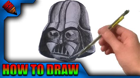 How To Draw The Darth Vader Face Very Easy YouTube