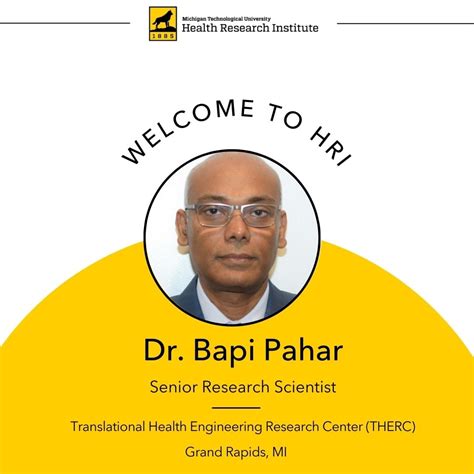 Michigan Tech Welcomes Dr Bapi Pahar As New Senior Research Scientist