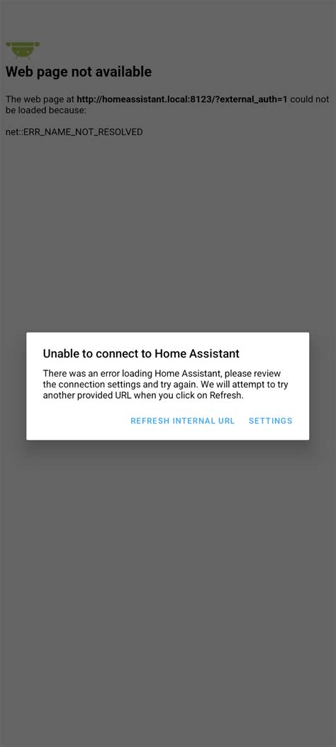 Companion App Sporadically Can T Connect To Server Home Assistant Companion For Android Home