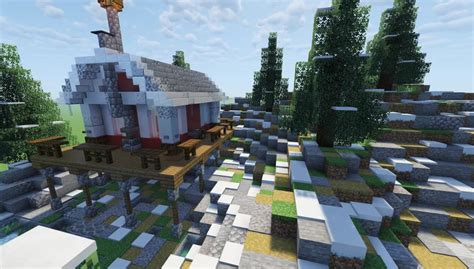 Snowy Cabin Minecraft Map