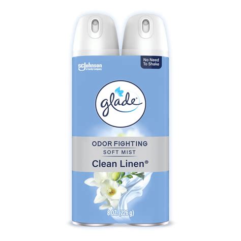 Glade Air Freshener Room Spray Clean Linen Scent Odor