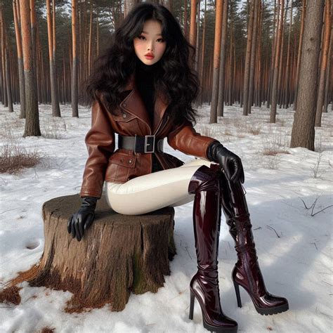 Sweet Asian Girl In Winter Forest By Bartek95 On Deviantart