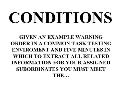 Sttctt Task Issue Warning Order Task 071 326