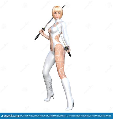 Female Android Stock Illustration Illustration Of Costume 54528873