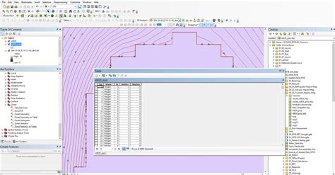 Arcgis Desktop Polygon Between Contour Line Geographic Information