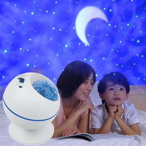 5w 마이크로 Usb 전원 공급 장치 원격 제어 별이 빛나는 스카이 레이저 투영 램프 Led 분위기 야간 빛 자석 기지